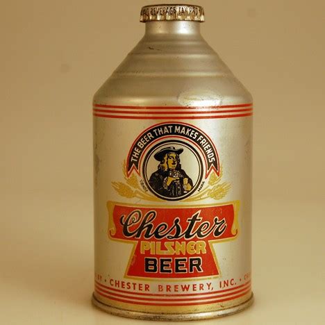 Chester Pilsner Beer 192-24 at Breweriana.com