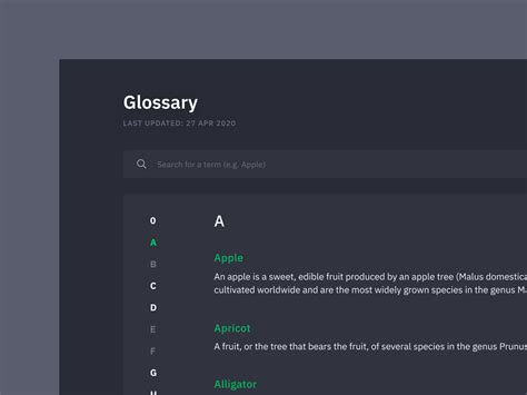 Glossary Ui Rdesignui