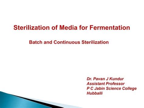 Control Systems In Fermenter Ppt
