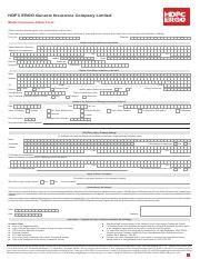 HDFC ERGO Motor Claim Form TotalAuto Pdf HDFC ERGO General Insurance