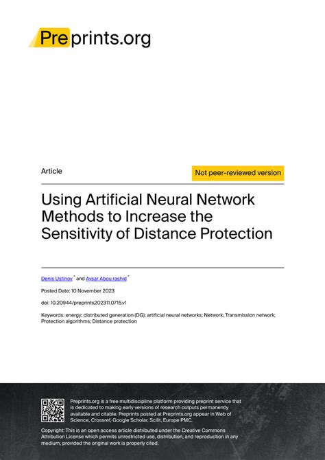 Pdf Using Artificial Neural Network Methods To Increase The