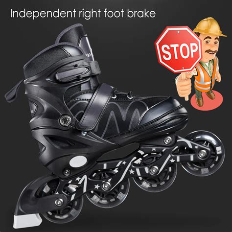 초보자용 인라인 스케이트 조절식 롤러 스케이트 1 쌍 어린이 및 성인용 선물 Aliexpress