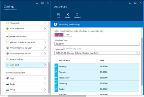 Devtest Labs In Microsoft Azure Dotnetcurry