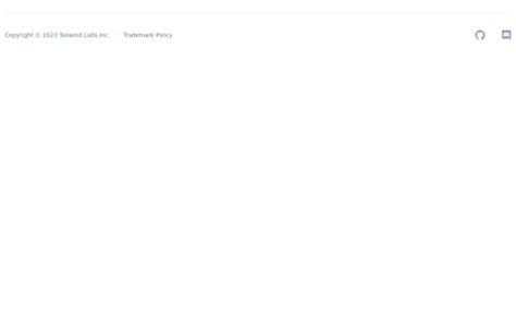 simple footer tailwind css example