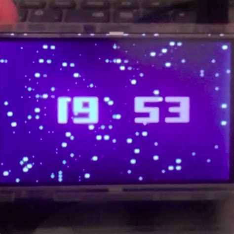 Animated Ascii Clock