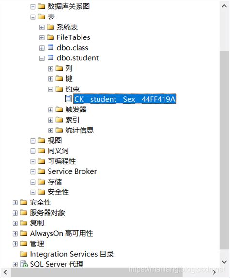 sql server 2012 检查约束（定义检查约束、删除检查约束） 数据库检查约束 csdn博客