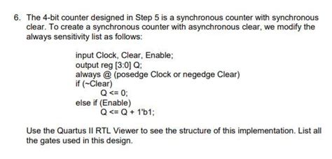 Solved 1 Design A Verilog Module That Defines A 4 Bit