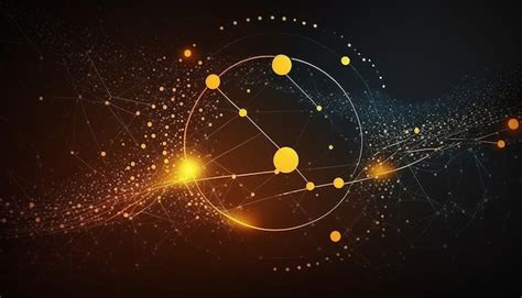 Premium Ai Image Abstract Background Dot And Contest Line For Cyber Generative Ai