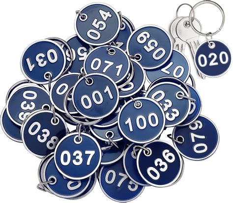 Anjetan Numbered Tags 100 Pcs Number 001 100 Stamping