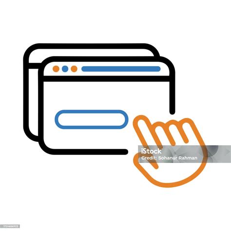 Computer Click Web Browser Browser Click Icon Stock Illustration Download Image Now Computer