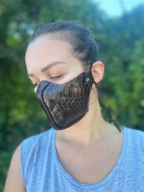 Python Face Mask Special Face Mask Bondage Face Mask Snake Etsy