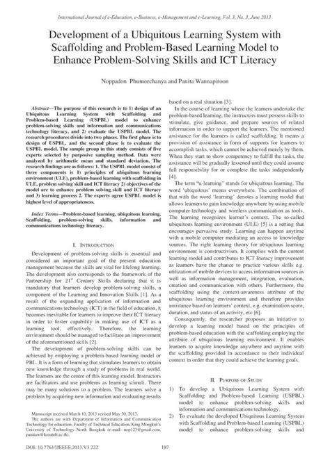 pdf development of a ubiquitous learning system with scaffolding and