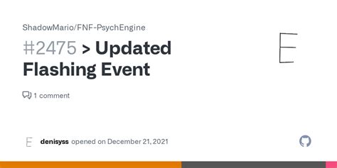 Updated Flashing Event Issue ShadowMario FNF PsychEngine GitHub