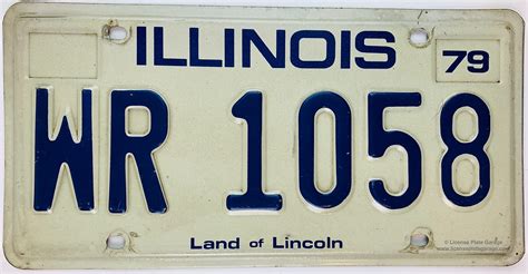 Color History Of Illinois Vintage License Plates