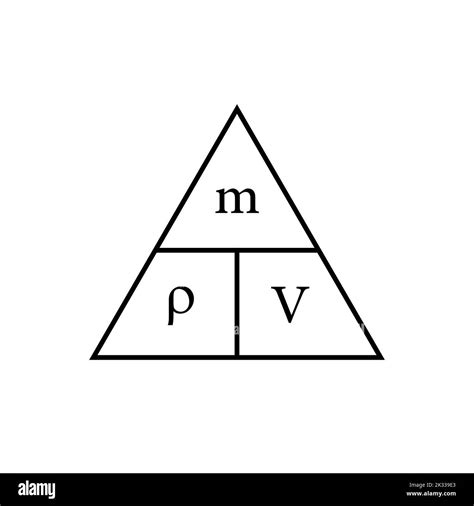 The Density Formula In Chemistry Stock Vector Image And Art Alamy