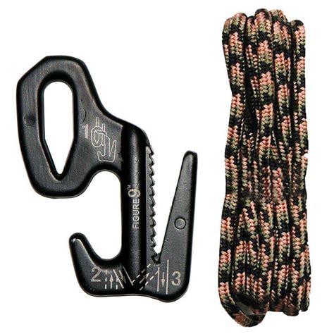 Nite Ize Figure 9 Large - Black Single Pack w/Camo Rope ...
