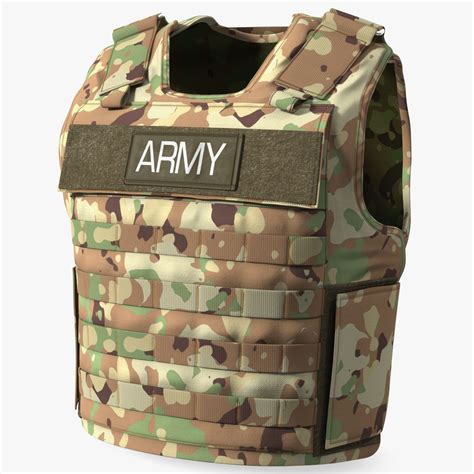 Camo Army Body Armor Carrier 3D Model $49 - .gltf .obj .ma .max .upk ...