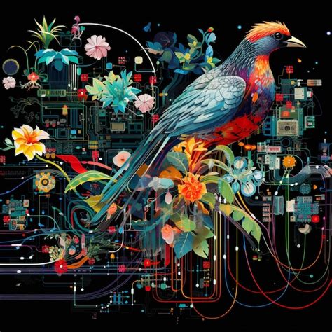 Premium Ai Image Vibrant And Dynamic Tech Ecosystem