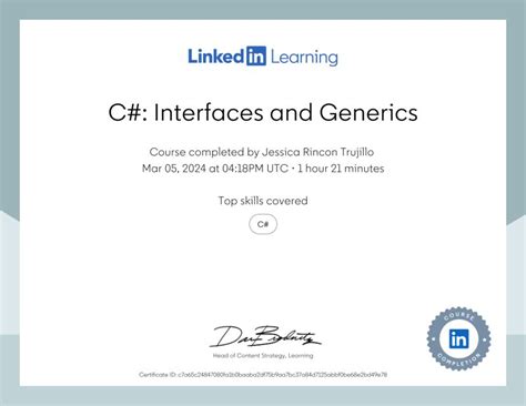 Jessica Rincon Trujillo On Linkedin Certificate Of Completion