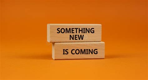 Something New Is Coming Soon Exciting Announcement On Wooden Blocks Stock Illustration