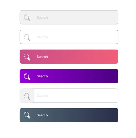 Beautiful Search Bars Figma