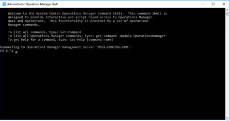 Scom Operations Manager Shell Powershell Error When Launched As