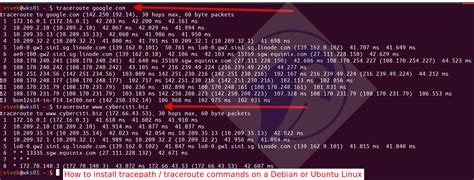 How To Install Tracepath Traceroute Commands On A Debian Or Ubuntu