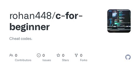 Github Rohan448c For Beginner Cheat Codes