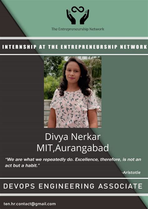 Divya Nerkar On Linkedin Ten Teninternship Internship
