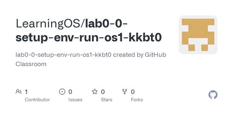 GitHub LearningOS Lab Setup Env Run Os Kkbt Lab Setup Env Run Os Kkbt Created By