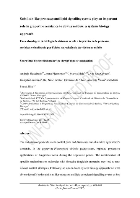 Pdf Subtilisin Like Proteases And Lipid Signalling Events Play An