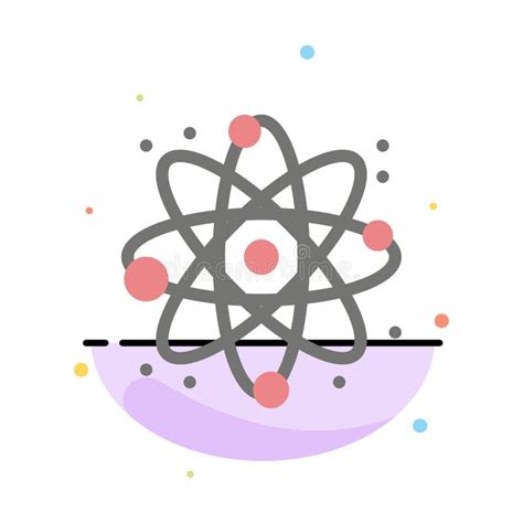 Physics React Science Abstract Flat Color Icon Template Stock Vector