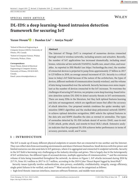 Transactions On Emerging Telecommunications Technologies 2019 Otoum