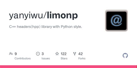 Github Yanyiwu Limonp C Headers Hpp Library With Python Style