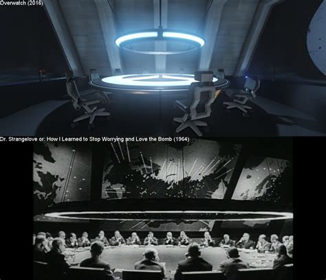 A Spawn Room In Overwatch 2016 Is A Reference To Dr Strangelove Or How I Learned To Stop