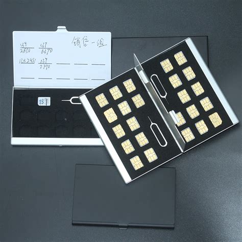 手机电话卡收纳盒卡包便携防丢nano sim小卡整理保护套卡针标签贴 虎窝淘