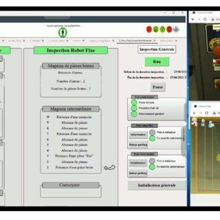 Inspection S Result On The HMI Monitoring Screen And The Acquired Download Scientific Diagram
