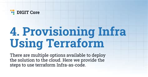 4 Provisioning Infra Using Terraform Digit Core