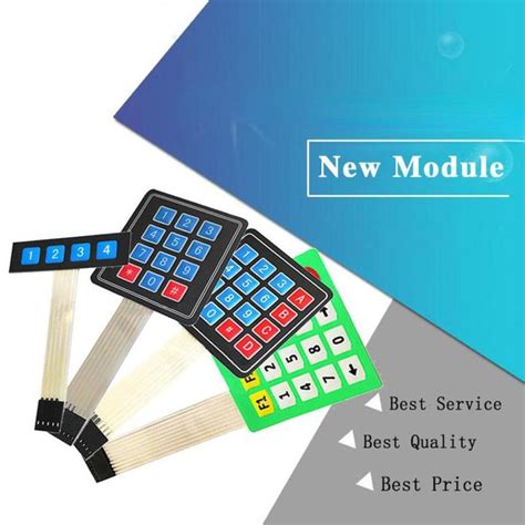 new 4 12 16 20 key 4 4 membrane switch keypad 1x4 3x4 4x4 4 5 matrix
