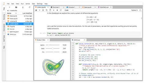 starting jupyterlab app visual interactive computing