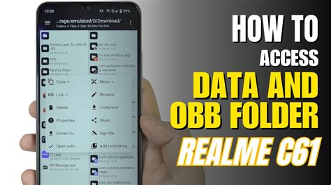 How To Access Data And Obb Folder And Transfer Files Realme C61 Youtube