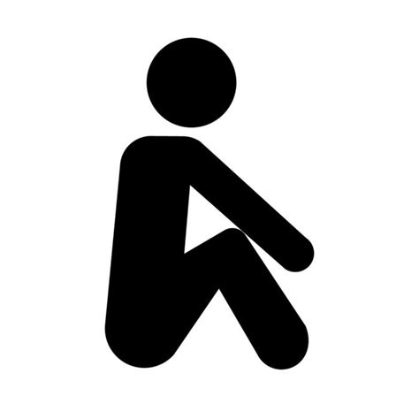 Stickman Sitting Vector Art Icons And Graphics For Free Download