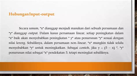 Perbedaan Sistem Linear Dan Non Linear Pptx