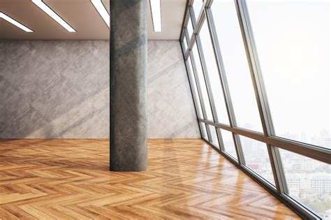 Premium Photo Gallery Interior With Concrete Columns
