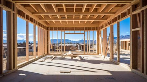 Interior Of A Building With Framework Construction In Progress Stock Image Image Of Nails
