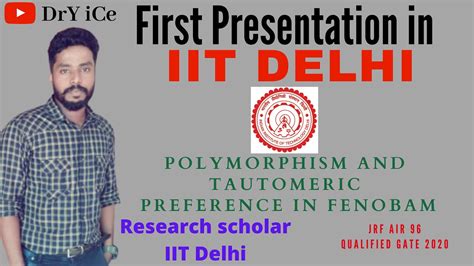 Polymorphism And Tautomeric Preference In Fenobam Youtube