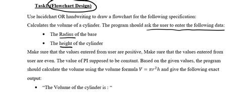 Solved Task1 Flowchart Design Use Lucidchart Or