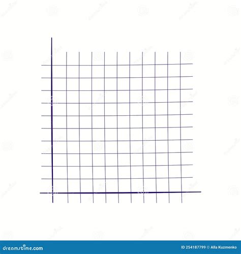 Grid Paper Mathematical Graph Cartesian Coordinate System With X Axis