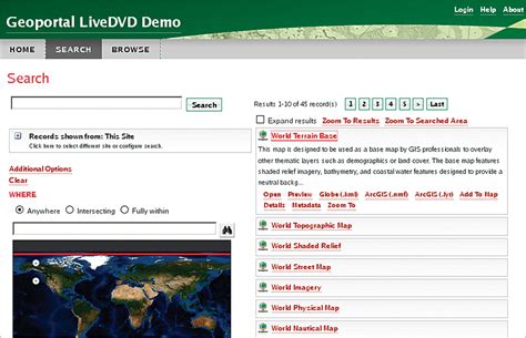 Esri Geoportal Server Livedvd Demo Fall Arcnews