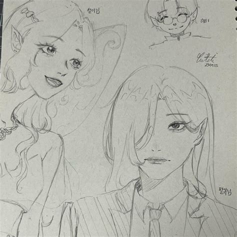 고요한 숨결에 요정의 은빛 날개 에피소드 모난 선물입니다 ibisPaint